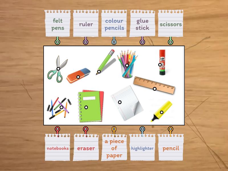 classroom objects - Labelled diagram
