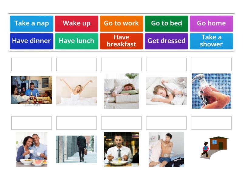 Daily activities - Match up