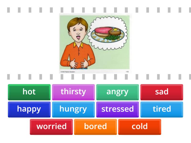 English File Elementary 2C. Feelings - Find the match