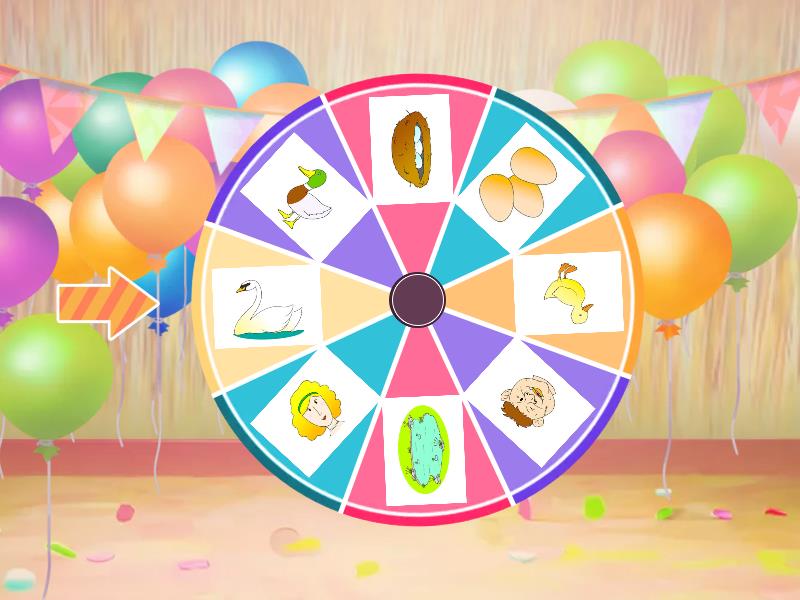 The ugly duckling flashcards - Spin the wheel