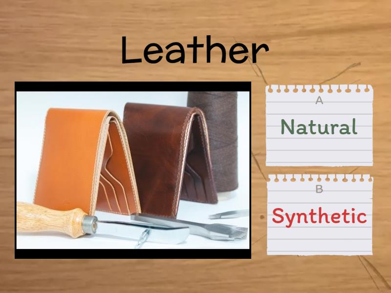 Natural and synthetic materials - Quiz
