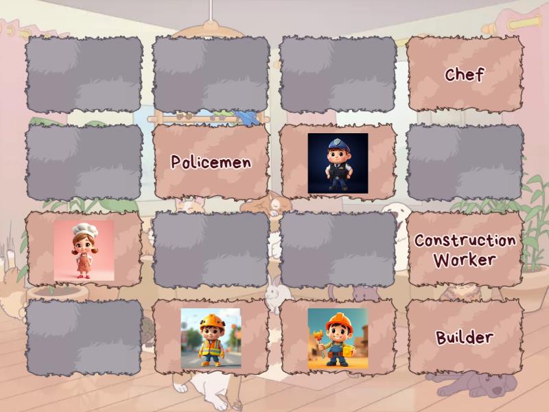 Protective Clothing Matching Game - Matching pairs