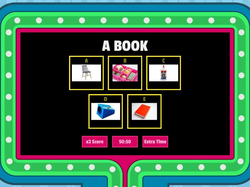 2. CLASSROOM OBJECTS - Gameshow quiz