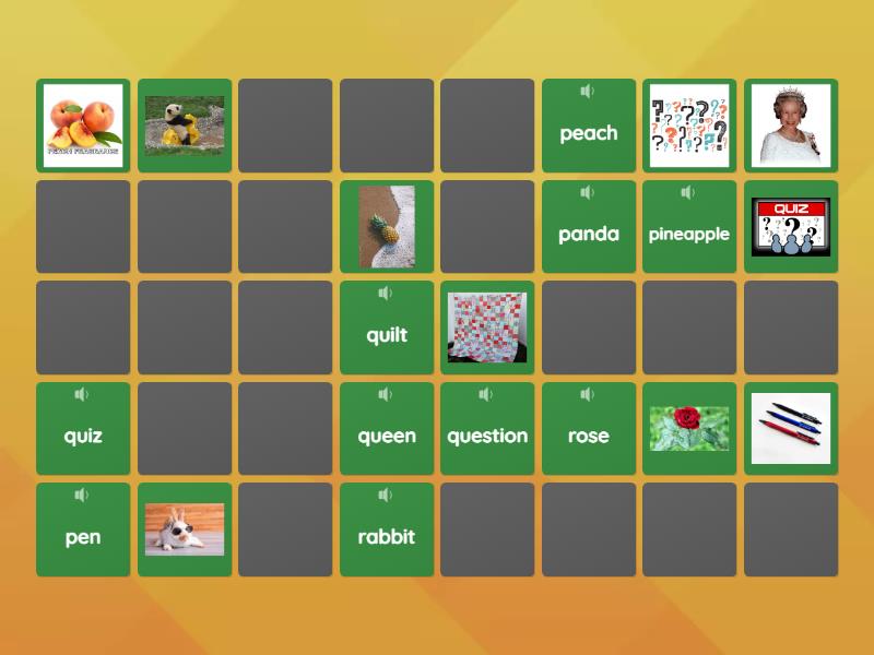 PQR (oxford phonics) - Matching pairs