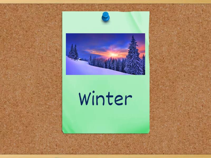Seasons & Weather - Flash cards