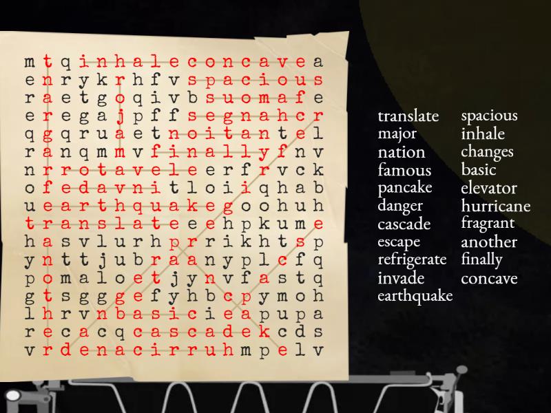 Unit 5 Lessons 11-15 (2023-2024) - Wordsearch