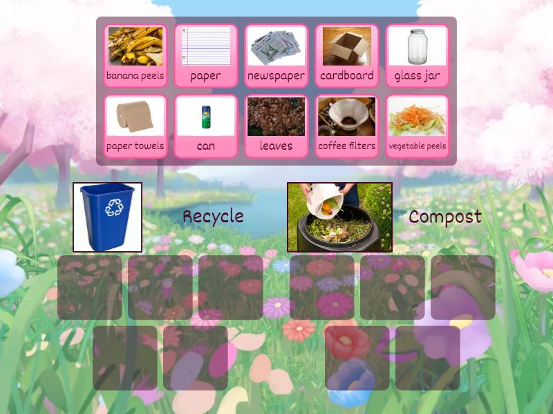 Sorting: Recycle or Compost - Group sort