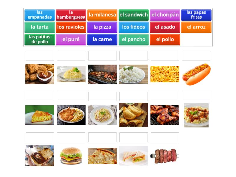 LAS COMIDAS - Match up