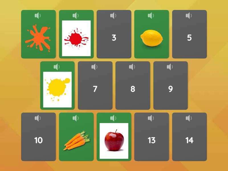 COLOURS 1st GRADE - Matching pairs