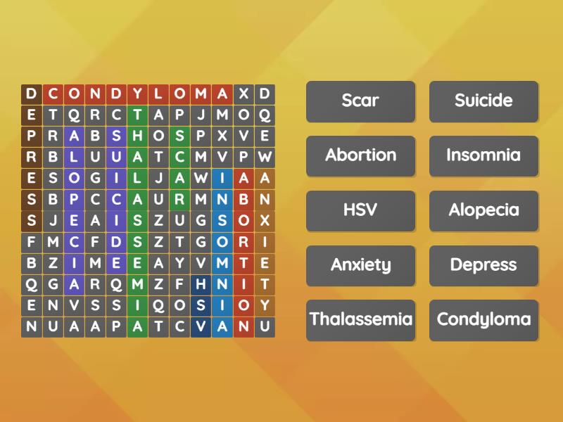 Rejected Claim Word search - Wordsearch