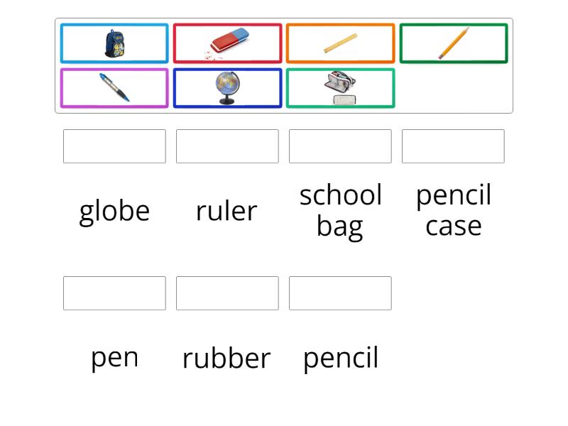 school things - Match up