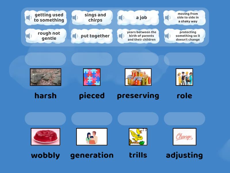 HMH Module 9 Week 1 - Match up