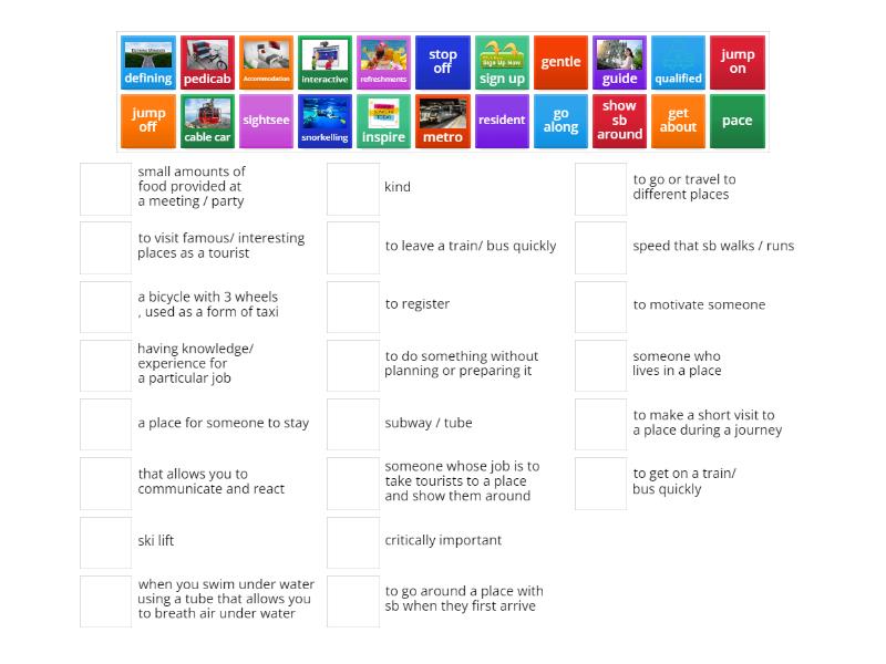 Unit 7 : Gold experience B1 . Reading - Grammar - Match up