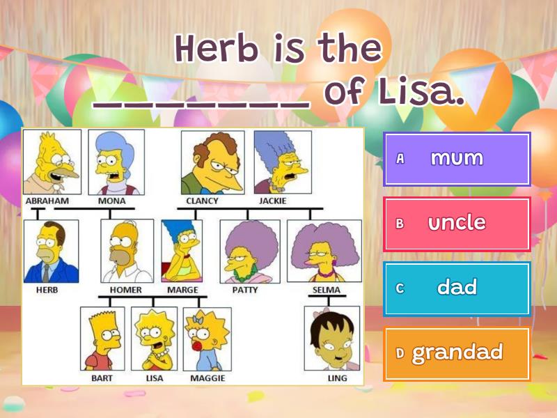 Family Tree - 6th Grade - Quiz