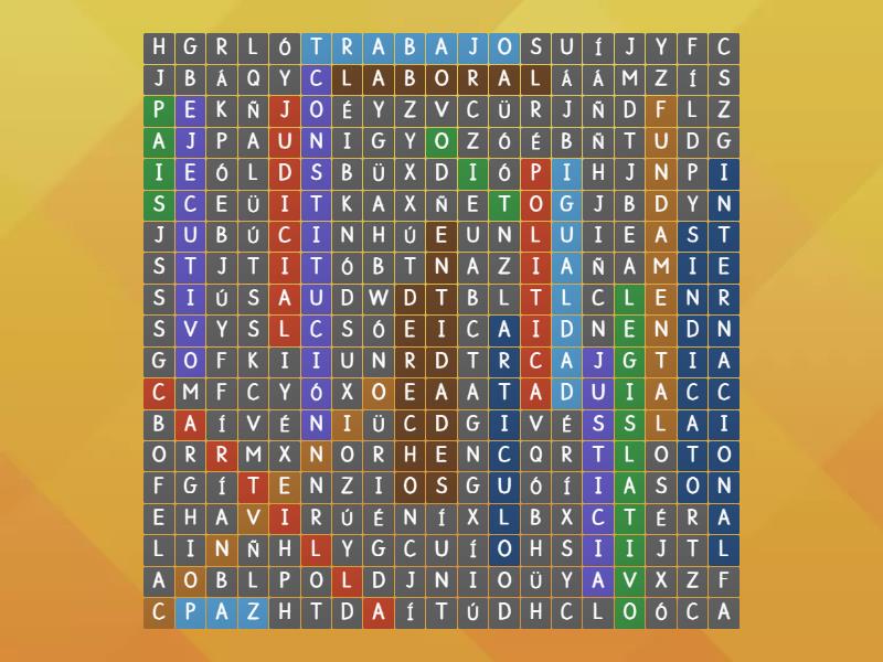 COLOMBIA - Wordsearch