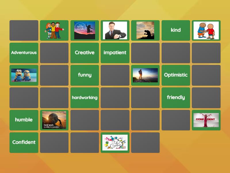 Personality Traits Match - Matching pairs