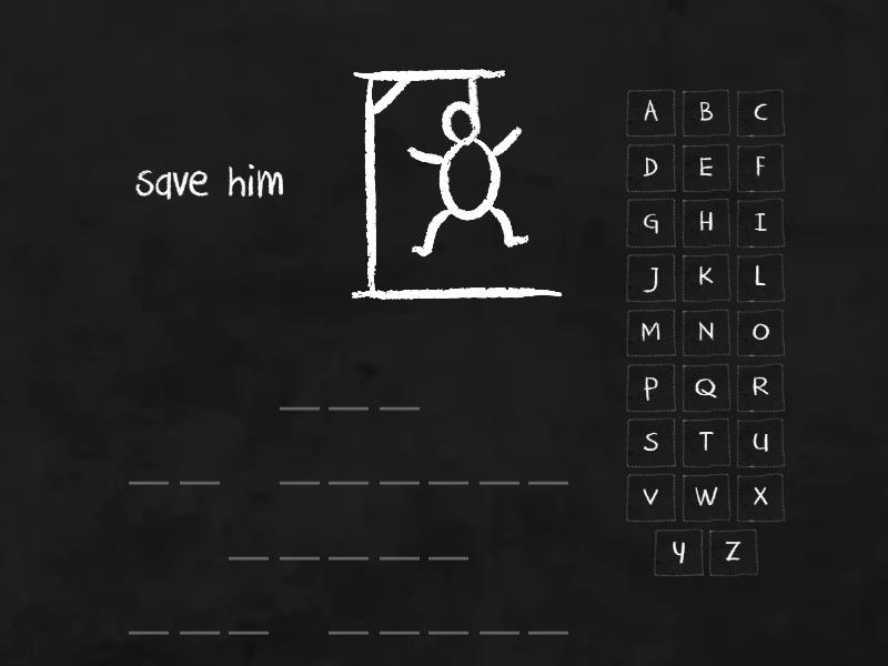 save the stick man - Hangman