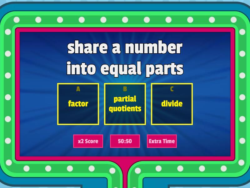 4.NBT.6 DIVISION VOCABULARY - Gameshow quiz