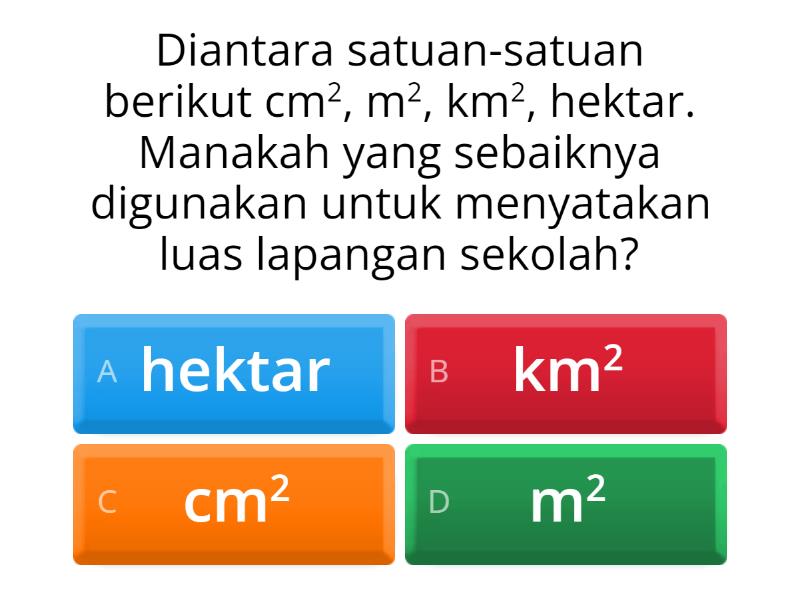 KUIS MATEMATIKA LUAS - Quiz