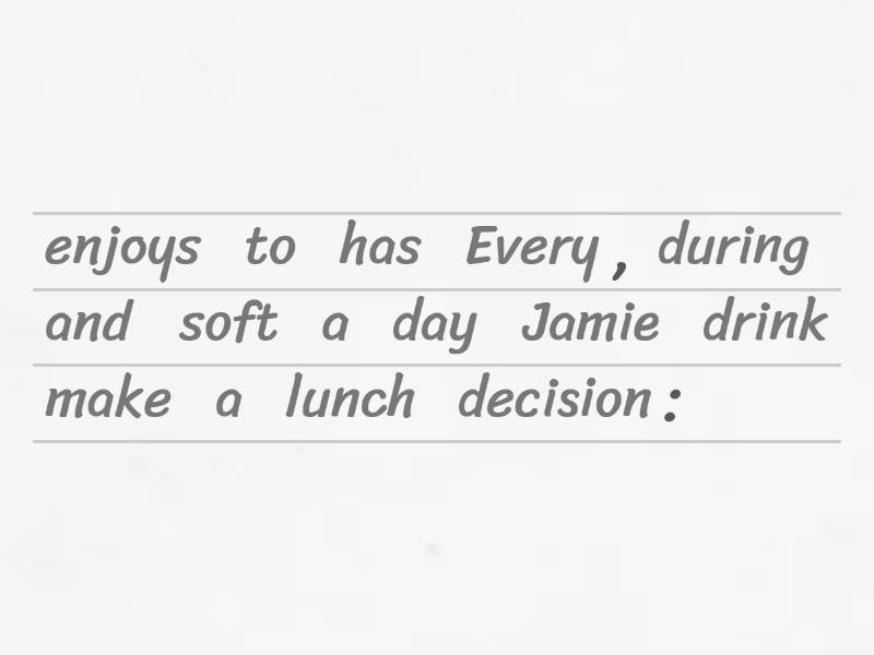 Reading #1 - Unjumble