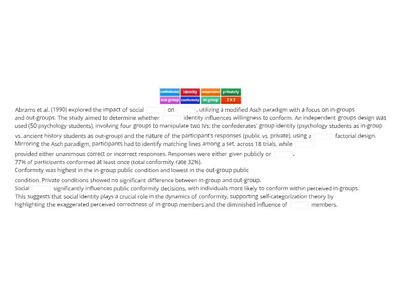 Abrams et al (1990) - Complete the sentence