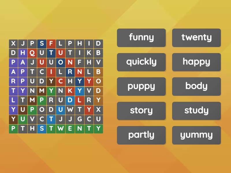 Week 6 Spelling - Wordsearch