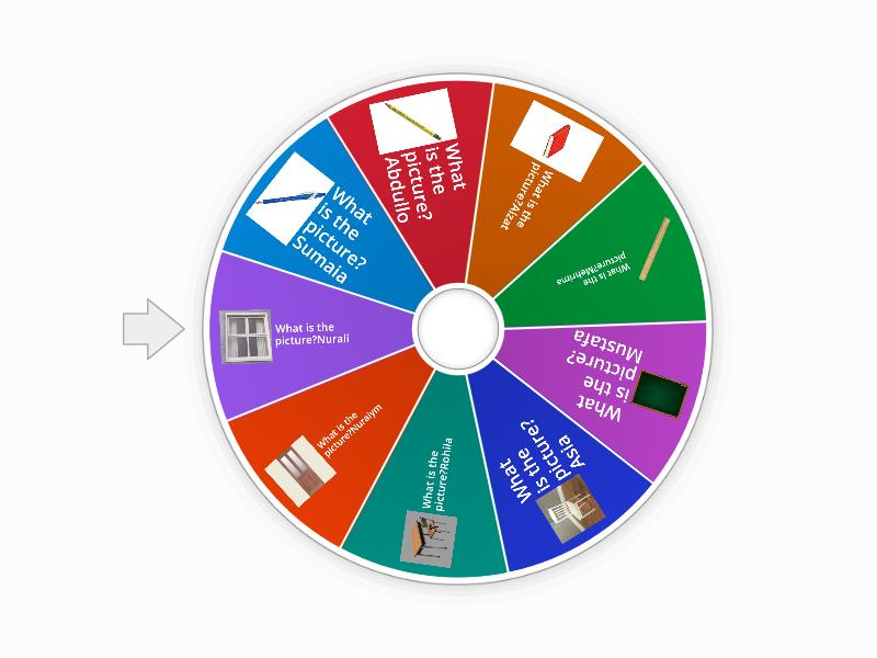 Homework: Learn new words. - Spin the wheel