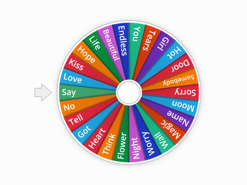 Song Association - Spin the wheel