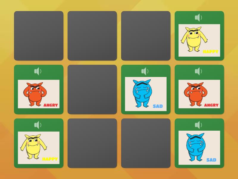 THE COLOR MONSTER - Matching pairs