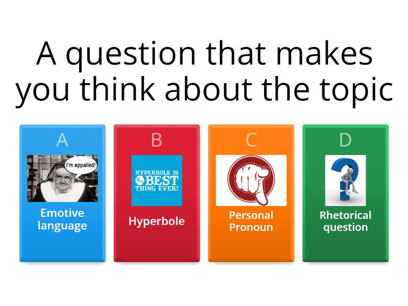 Persuasive language techniques - Quiz