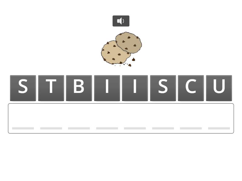 UNIT 5 SPELLING GAME 1ST - Anagram