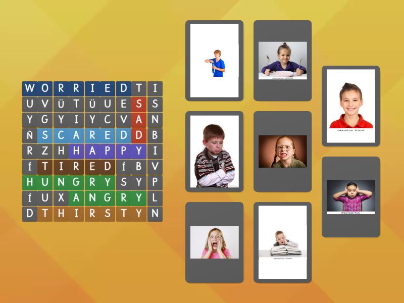 NEA2 - Unit 1- FEELINGS - - Wordsearch