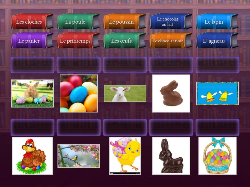 Le vocabulaire de Pâques - Match up