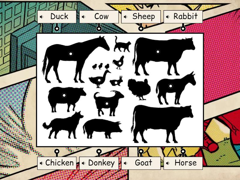 Unit 7 Farm animals - Labelled diagram