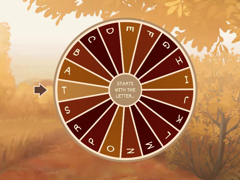 Letters - Spin the wheel