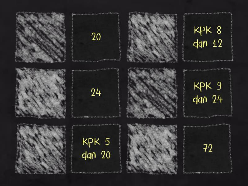 KPK dan FPB Games - Matching pairs