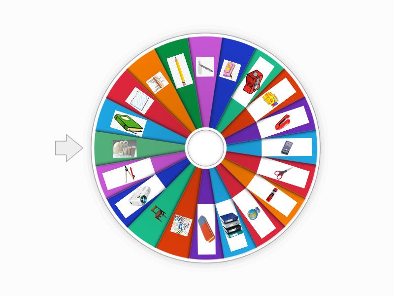 classroom objects wheel - Random wheel