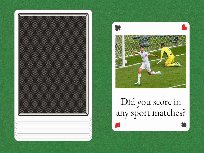 Offbeat sports - Speaking cards