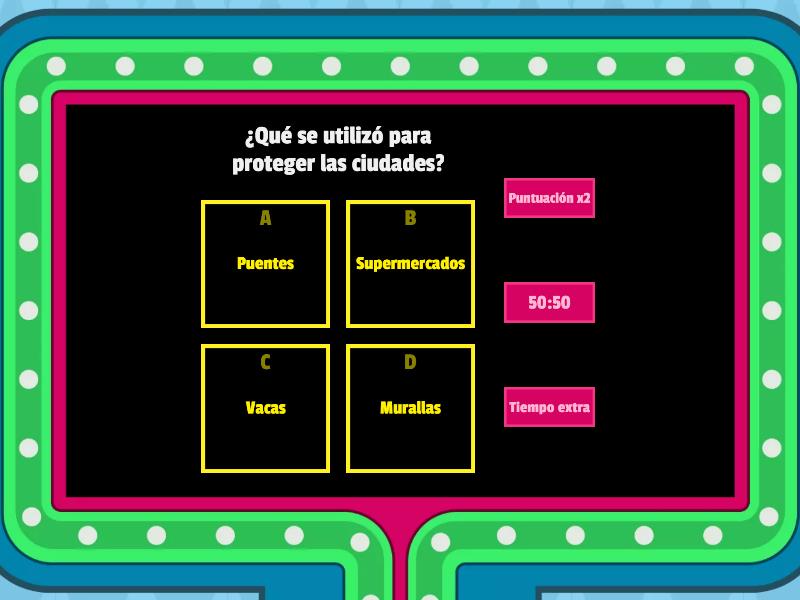 Quiz Edad De Los Metales Game Show De Tv
