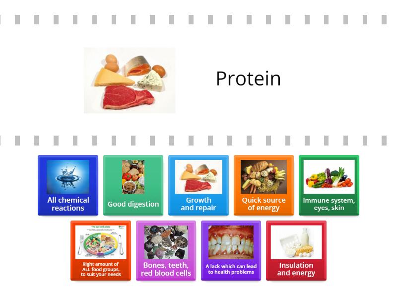 Balanced diet key words - Find the match