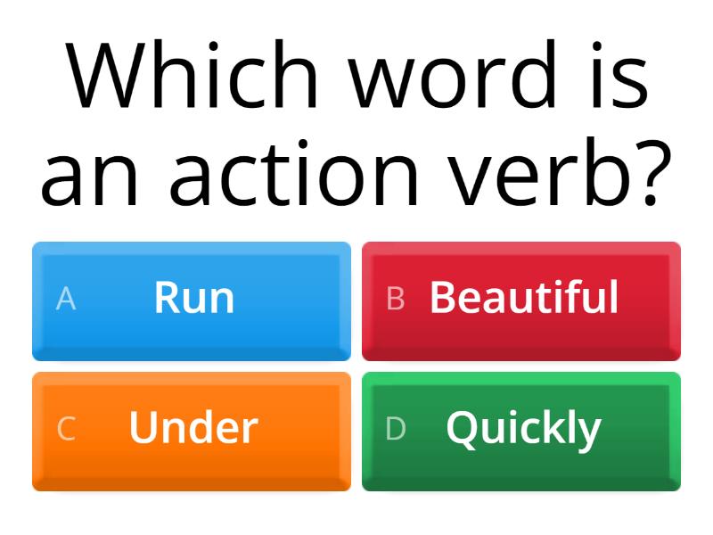 Year 5 Action Verbs - Quiz