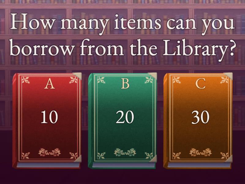 Library intro - Quiz