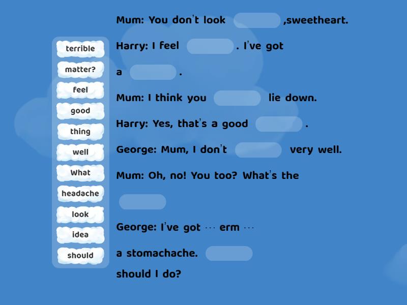 GG3 Unit 5.3 - Complete the sentence