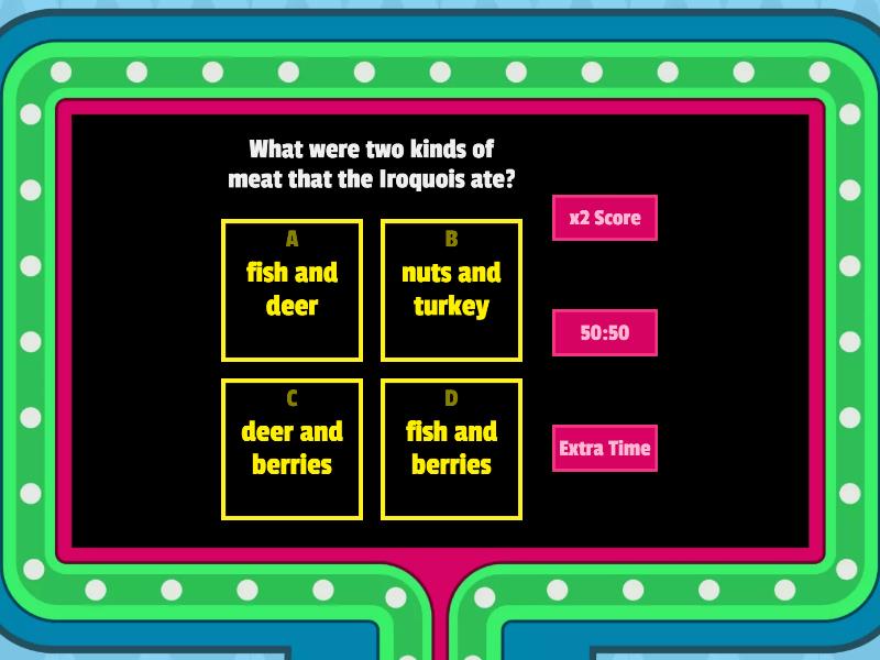 Iroquois Test Review - Gameshow quiz