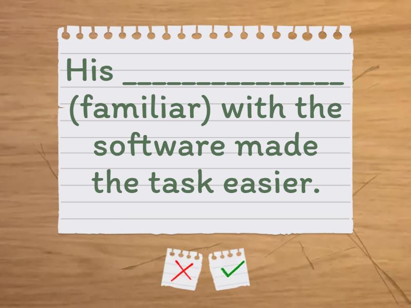 Word Formation Focus 3 - Flash cards