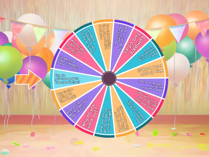 A2.3 - Review speaking wheel - Spin the wheel