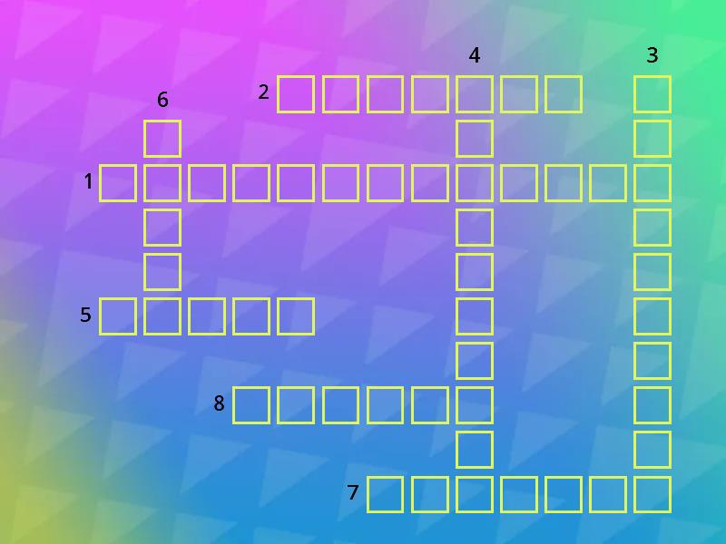 Cruciverba - Crossword