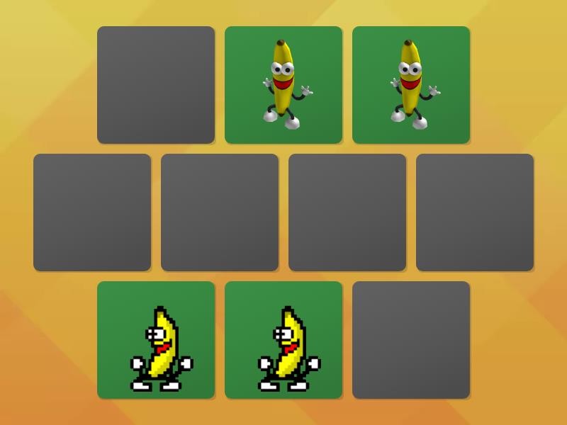Different Kinds Of Dancing Bananas. - Matching pairs