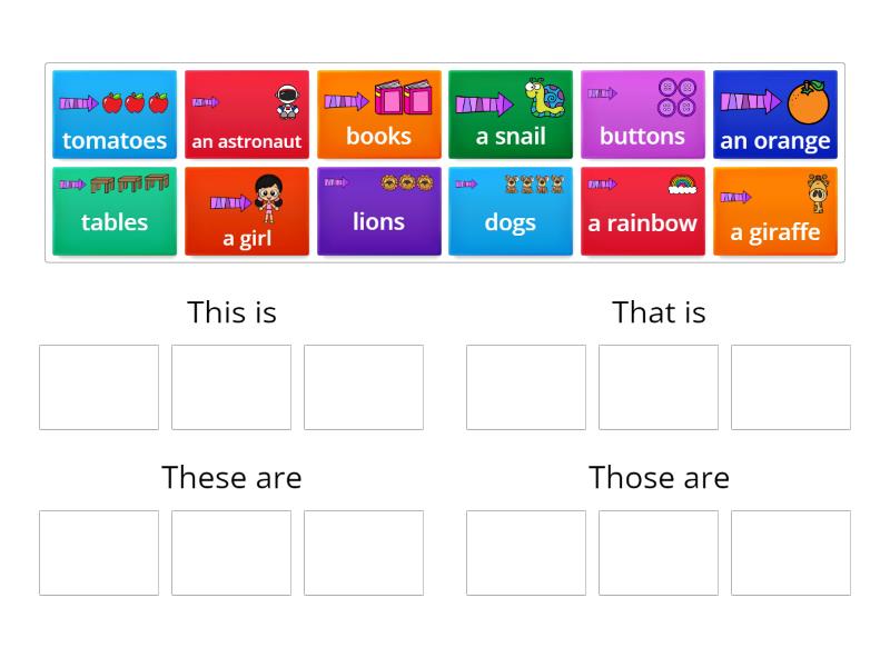 Demonstratives - Group sort