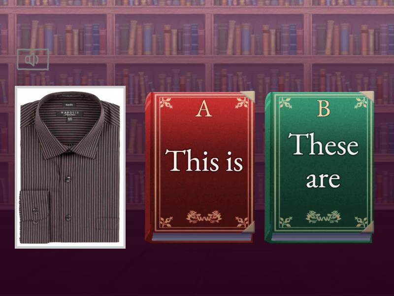 This is/These are Clothes - Quiz